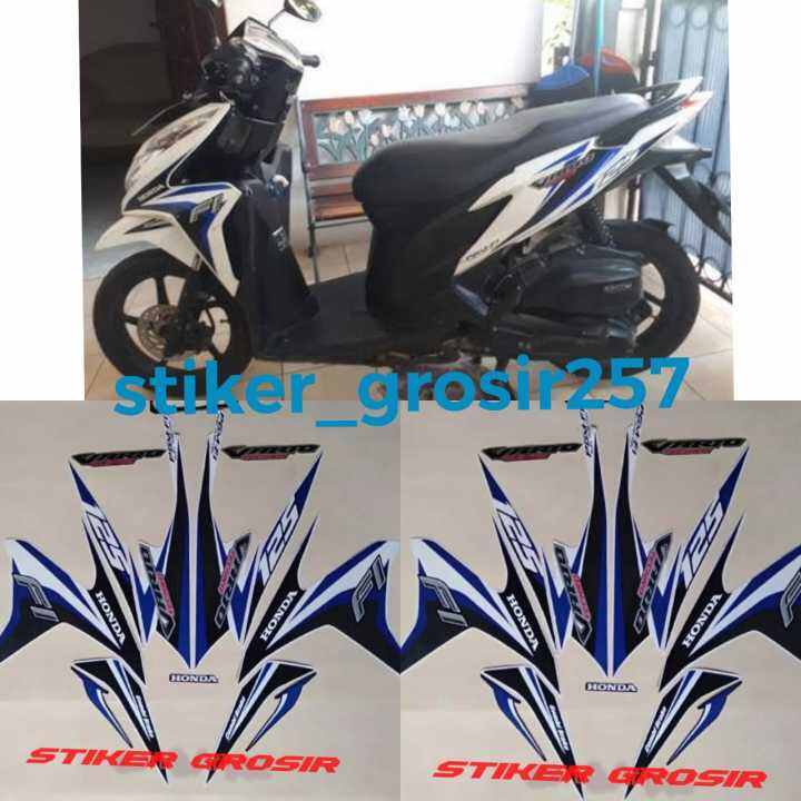 STIKER STRIPING LIS LES BODI HONDA VARIO TECHNO 125 TAHUN 2014 2015 ...