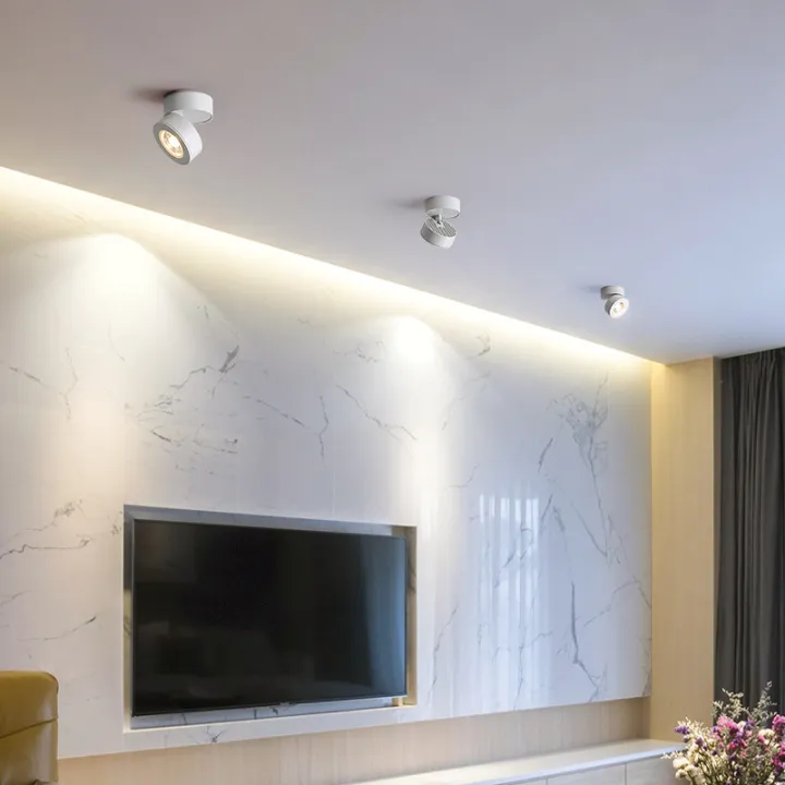 Led Spot Light Surface Mounted Ceiling Downlight Adjustable 90 Degrees ...