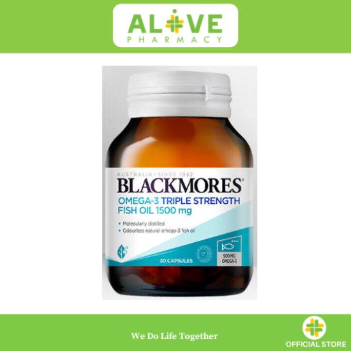 BM OMEGA-3 TRIPLE STRENGTH FISH OIL 1500MG 30'S | Lazada