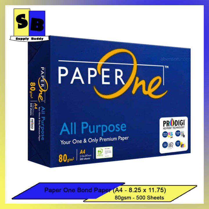 PAPER ONE BOND PAPER (A4) 80gsm 500Sheets | Lazada PH
