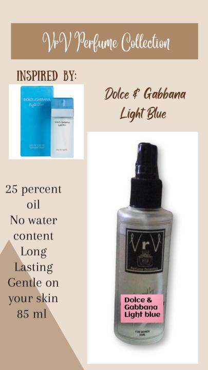 Inspired Perfume Oil base By Dolce and Gabana Light Blue for Women 85 ...