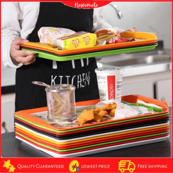 Serving Tray Plate Tray Food Tray Non-Slip Serving Plate Tray Fruit ...
