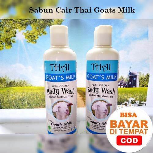 THAI BODY WASH Sabun CAIR Goats Milk - Sabun Susu Kambing 300 ml ...