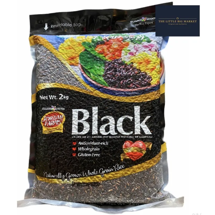Jordan Farms BLACK Organic Rice 2kg | Lazada PH