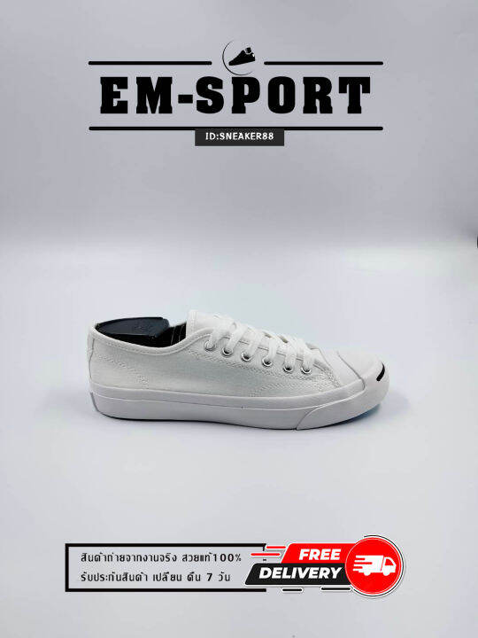 🔥รองเท้า converse jack purcell 🔥 สีขาว ดำ รองเท้าผ้าใบ รองเท้าผู้ชาย ...