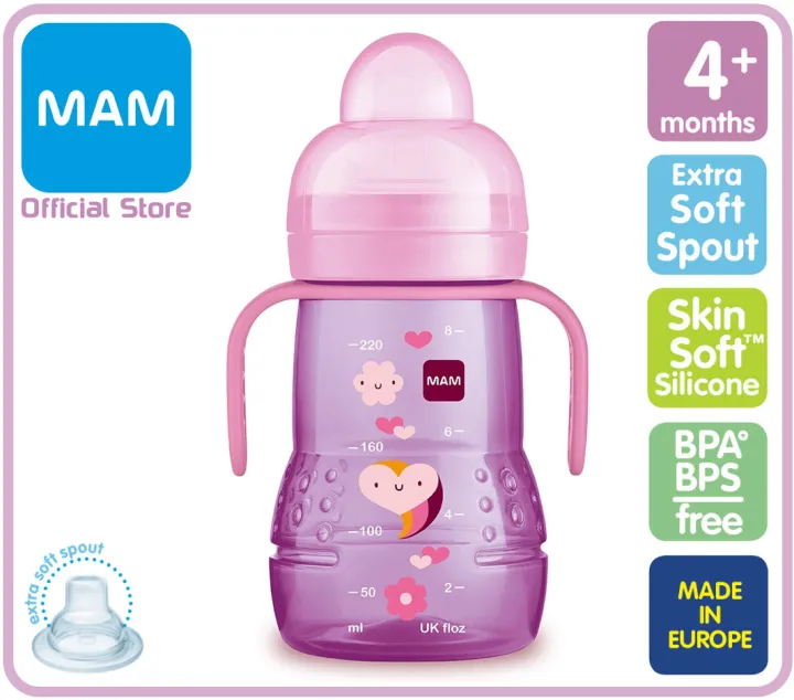 MAM Training Cup ถ้วยหัดดื่ม พร้อมมือจับ 8oz (220ml) (มี 3 สี) | Lazada.co.th