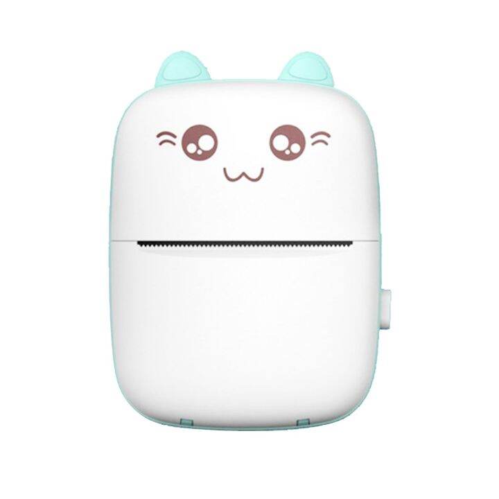 Rechargeable With 1 Paper Roll Thermal Printer Cute Office Mini ...