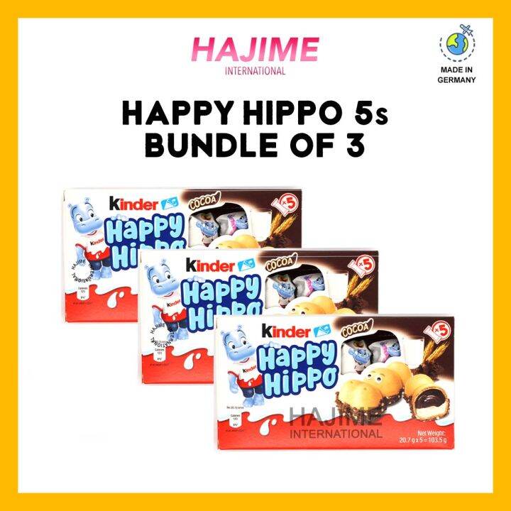[Bundle of 3] Kinder Happy Hippo Choco (Halaal) 5s | Lazada Singapore