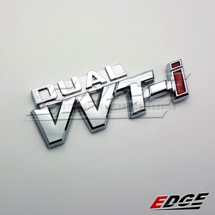 Emblem - DUAL VVT-i - Chrome - 2.7x7.3cm // vvti toyota sport trd ...