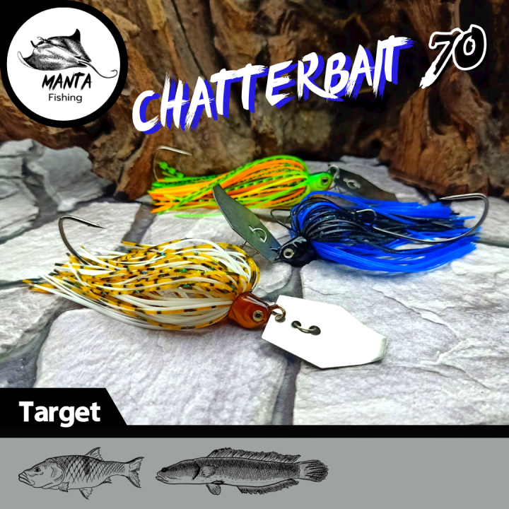 เหยื่อปลอม Chatter bait 70 12g. เหยื่อตกปลา ช่อน ชะโด กระสูบ กระพง ...