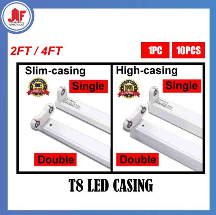 2FT/4FT LED T8 Tube Casing Fitting Box | Single/Double | LAMPU KALIMANTANG CASING FULL SET ...