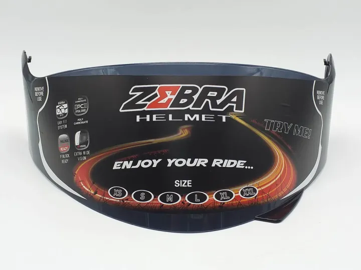 Spare Visor Lens Zebra 959 Modular Helmet with Backlight | Lazada PH