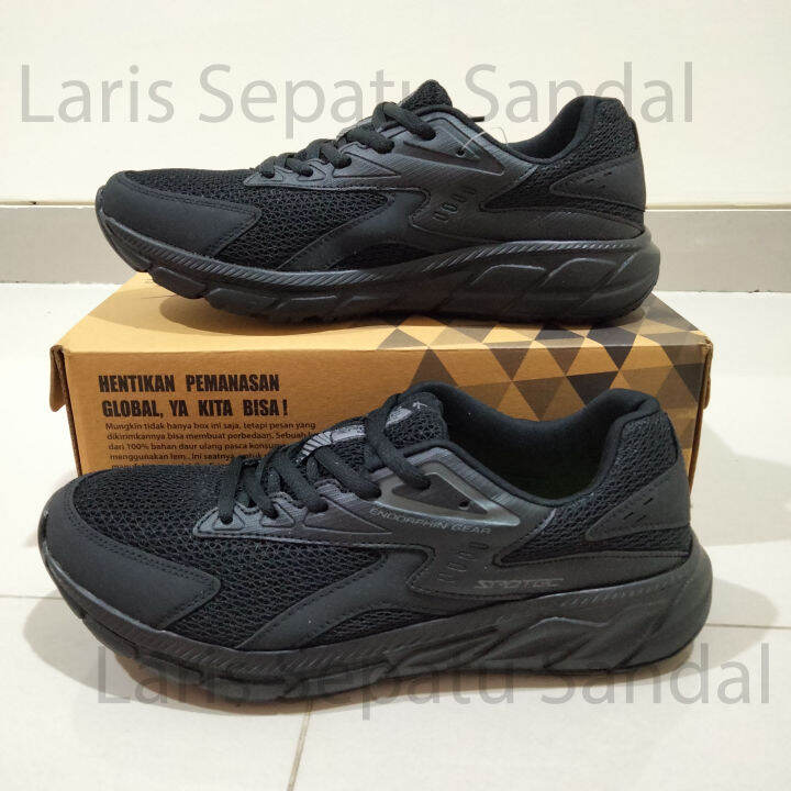 Sepatu Sekolah - Sepatu Spotec Full Black / Hitam | Lazada Indonesia