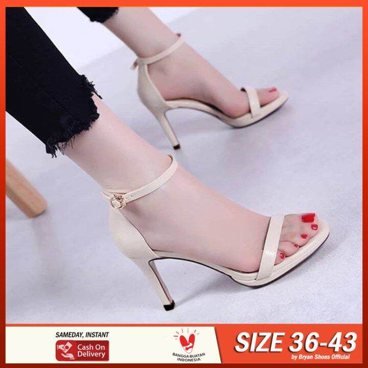 Bryan Jelita Platform Heels Tali 5cm 9cm Glossy Size 36-43 Sepatu Hak ...