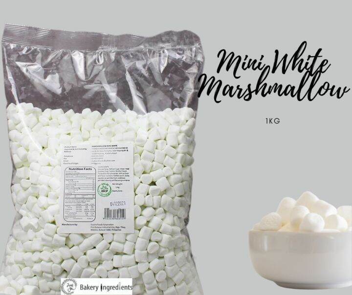 Marshmallow Mini White 1kg [Halal] 棉花糖 | Lazada