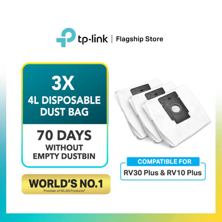 TP-LINK Tapo RVA200 Tapo Robot Vacuum Disposable Dust Bag Compatible ...
