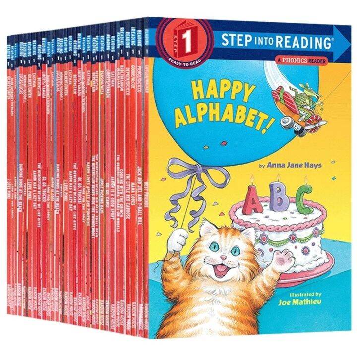 30 Books/set Step into Reading level 1 ready to read Children Picture English story Books Kids ...