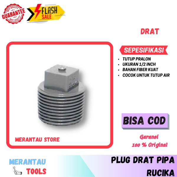 Plug Drat Pipa PVC Plug Drat Tutup Paralon 1/2 Inch | Lazada Indonesia