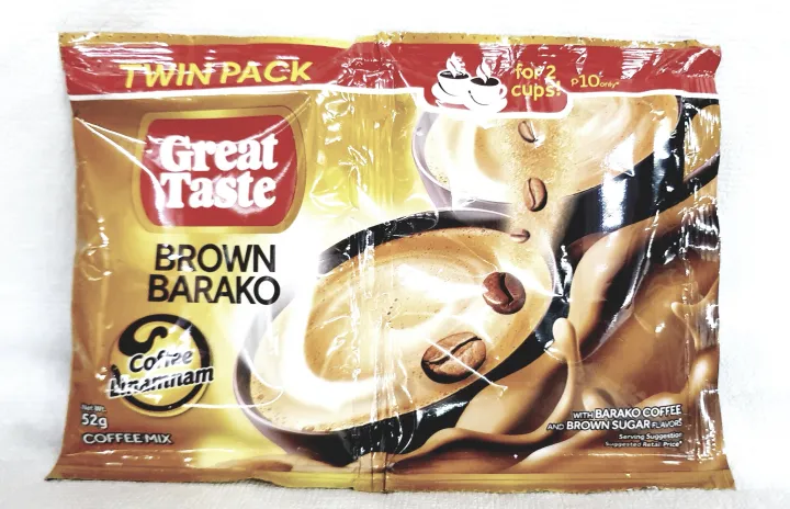 Great Taste Brown Barako Twin Pack 52g (10pcs) | Lazada PH