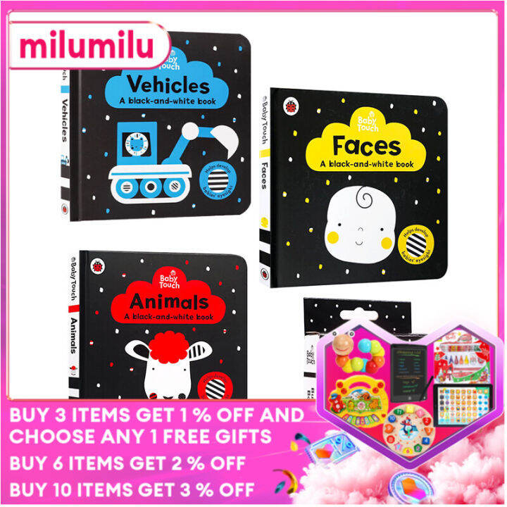 milumilu English Original Black and White Introduction Enlightenment Touch Book 4 Volume Co-Sale ...