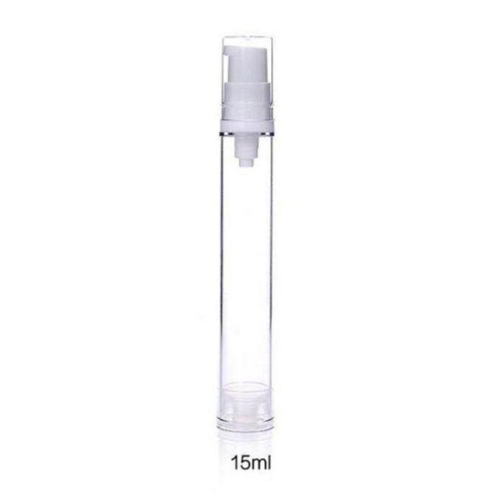 Botol Airless Clear Pump Lotion 15ml Refillable / Botol Bening Airless ...