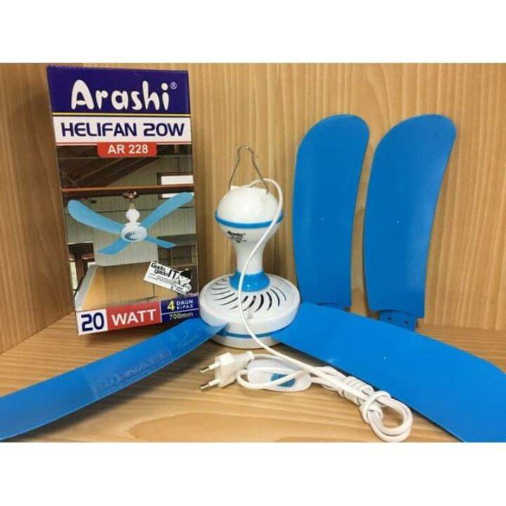 Arashi Helifan AR 228 Kipas Angin Gantung 15w / 20w / 30 / 40 Original ...