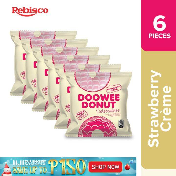 Doowee Delectables Strawberry Crème 58g x 6pcs | Lazada PH