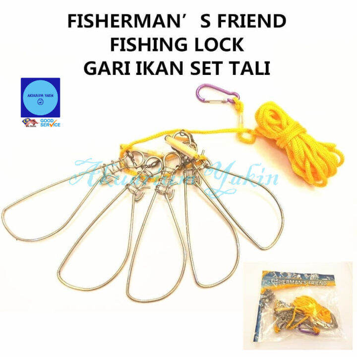 4077 FISHERMAN’S FRIEND FISHING LOCK GARI IKAN SET TALI FISH LOCK ...