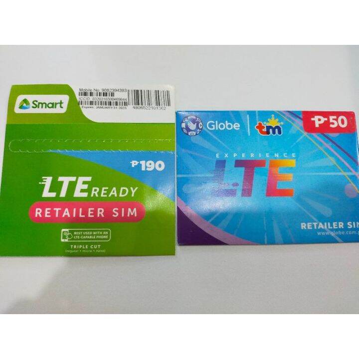 SMART & GLOBE RETAILER SIM | Lazada PH