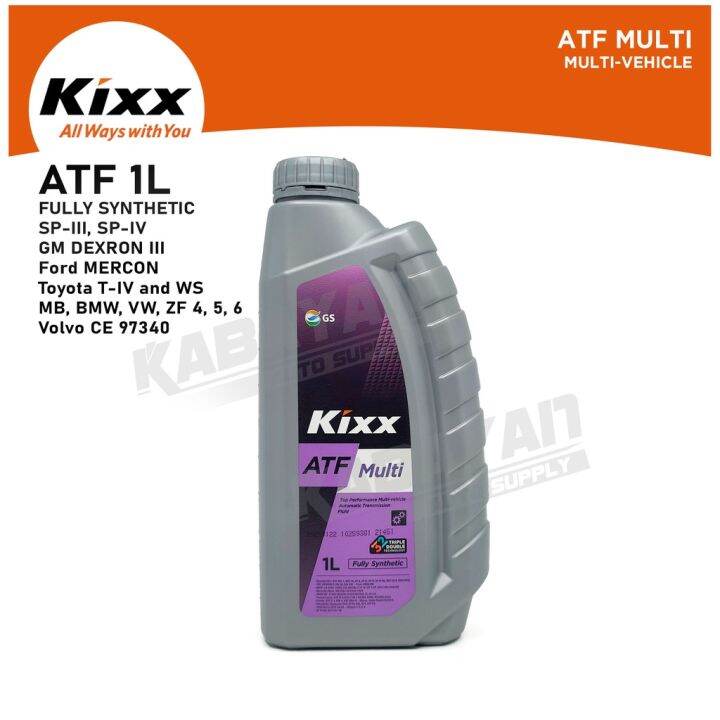 Kixx Automatic Transmission Fluid ATF MultI SP-III / SP-IV / GM Dexron ...