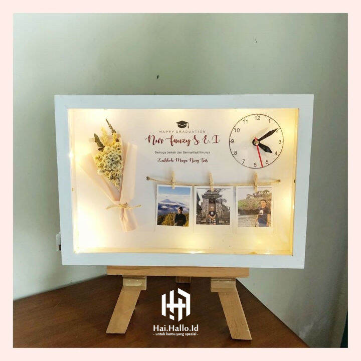Frame Wodeen 10 R / Kado Ulang Tahun / Wedding / Frame Jam | Lazada ...