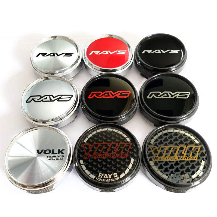 4pc 66mm rays Car sport rim wheel center cap VOLK RACING RAYS Volk ...