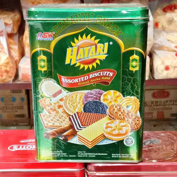 hatari assorted biscuit 700 gr - biskuit hatari kaleng | Lazada Indonesia