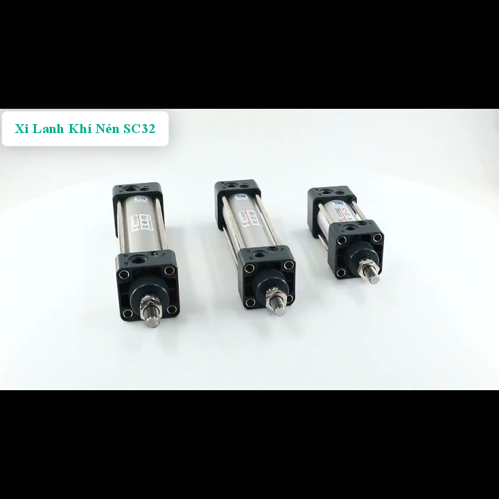 Xi Lanh Khí Nén Vuông Chất Lượng Cao. Piston Ø32mm. Xy Lanh Khí Nén SC32. Ben Hơi Vuông Hai ...