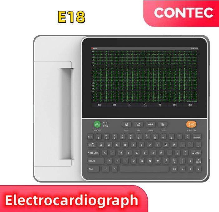 CONTEC E18 New Digital 12 Channel 18 lead Touch ECG Electrocardiograph ...