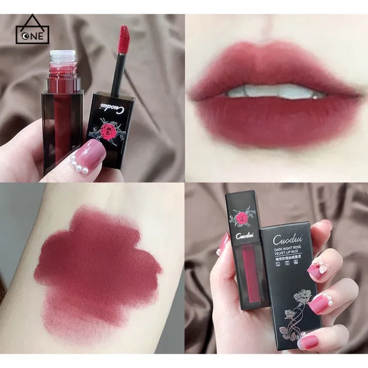 Soft Matte Texture Lip Mud No Fading Not Stick Cup White Lip Glaze A ...