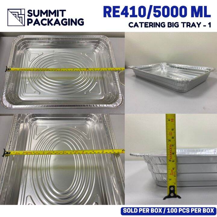 | Catering Big Tray -1 | - Aluminum Tray RE410 5000ML [100 PCS] (16x11 ...