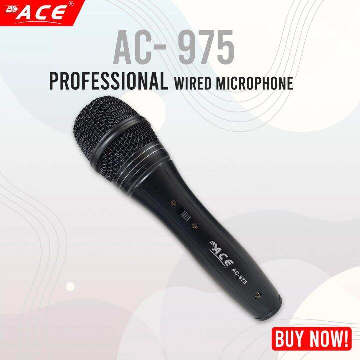 ACE AC-975 PROFESSIONAL DYNAMIC WIRED MICROPHONE | Lazada PH