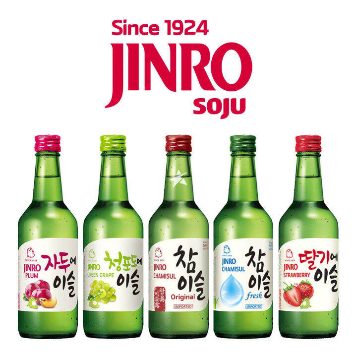 Jinro Chamisul Soju 360ml | Korean Popular Drink Soju | Authentic ...