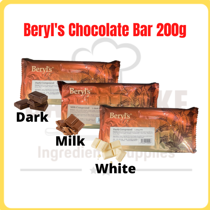 Beryl's Chocolate Bar/Dark Chocolate/Coklat Gelap/黑巧克力/Milk Chocolate ...