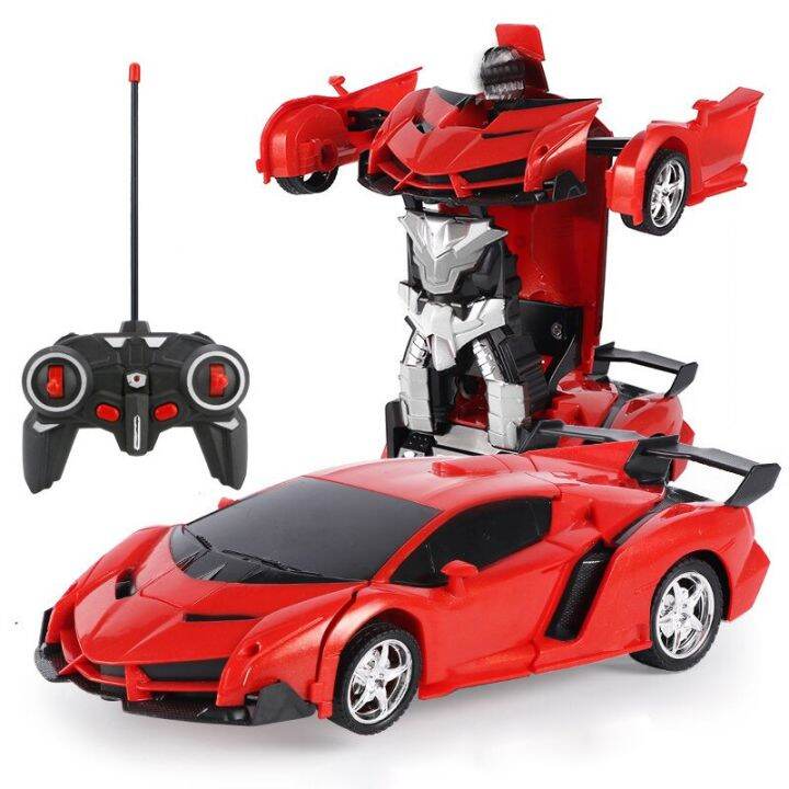 Rc Cars And Trucks Remote Control Cars 2In1 Transformation Robots Toy ...
