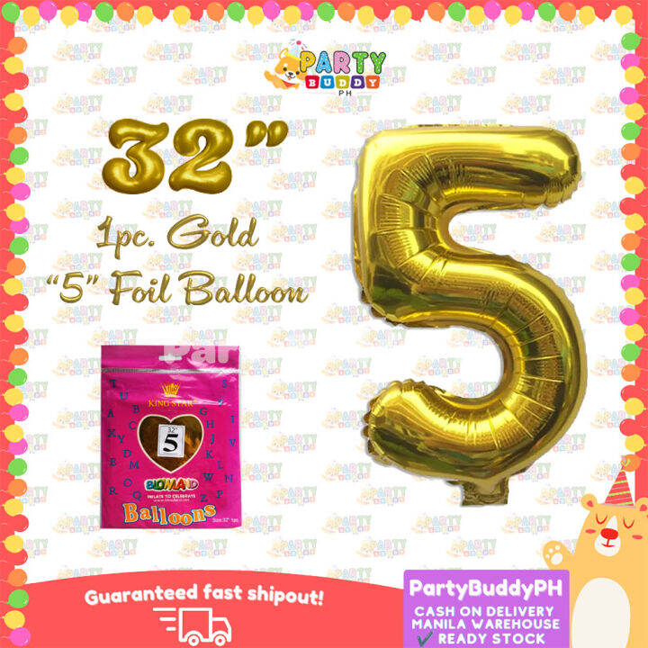 32 inch Letter Foil Balloon GOLD sold by Partybuddyph | Lazada PH