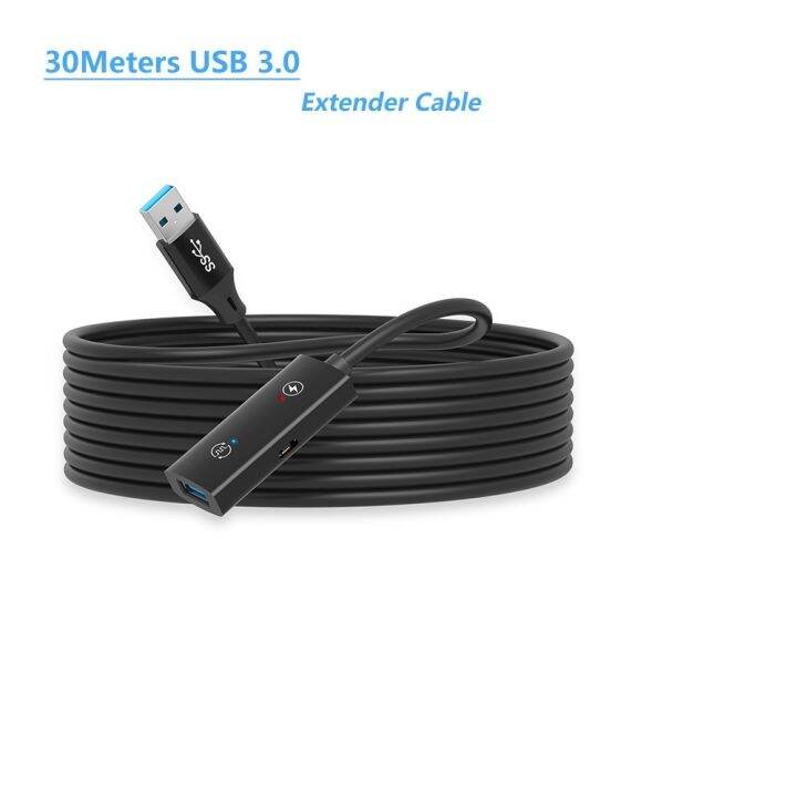 USB 3.0 Extender Male To Female Repeater Ultra Extra Long Booster Cord ...