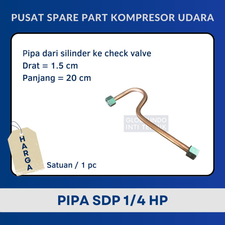 Pipa Silinder - Check Valve 3/8" Kompresor Angin SDP 1/4 HP | Lazada Indonesia