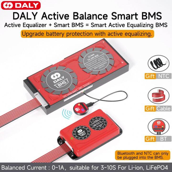 Daly Smart BMS 1A Active Balancer Current 8S 12S 13S 14S 16S 17S 20S 24S 60A 80A 100A 150A 200A ...