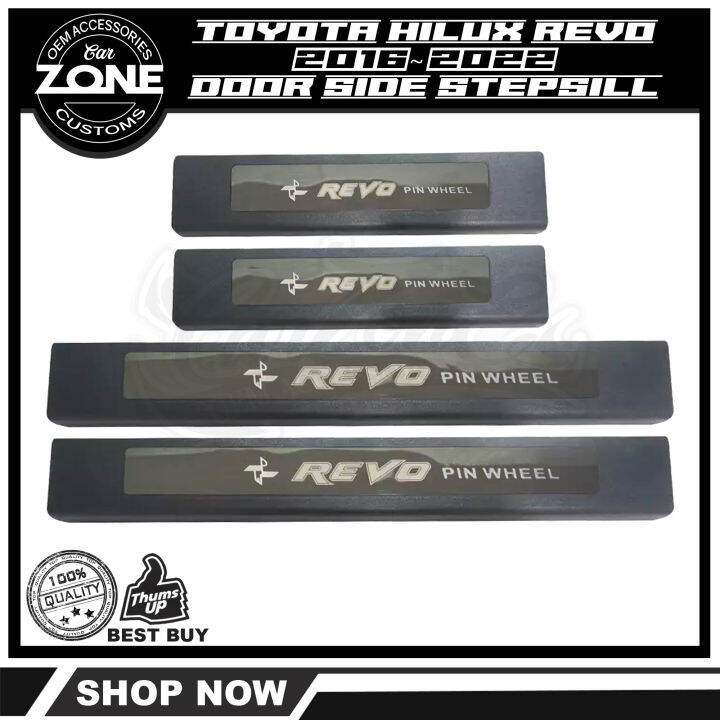 Toyota Hilux Revo 2016-2022 PINWHEEL Door Side Step Sill / Scuff Plate ...