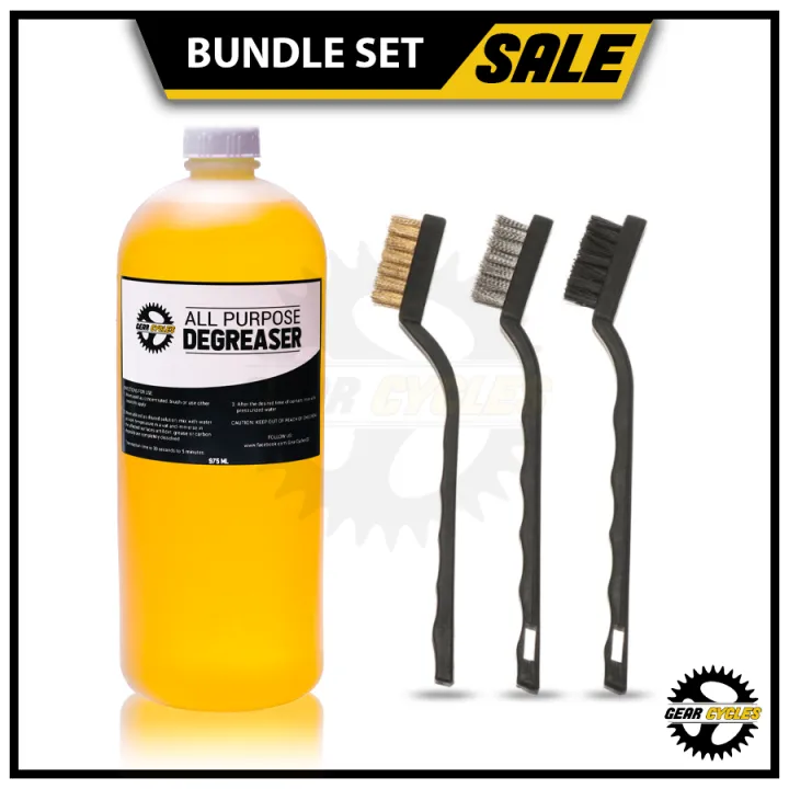 (BUNDLE) All Purpose Degreaser 1 Liter & 3PCS Brush Set - mtb/bicycle/bike [GEARCYCLES] | Lazada PH