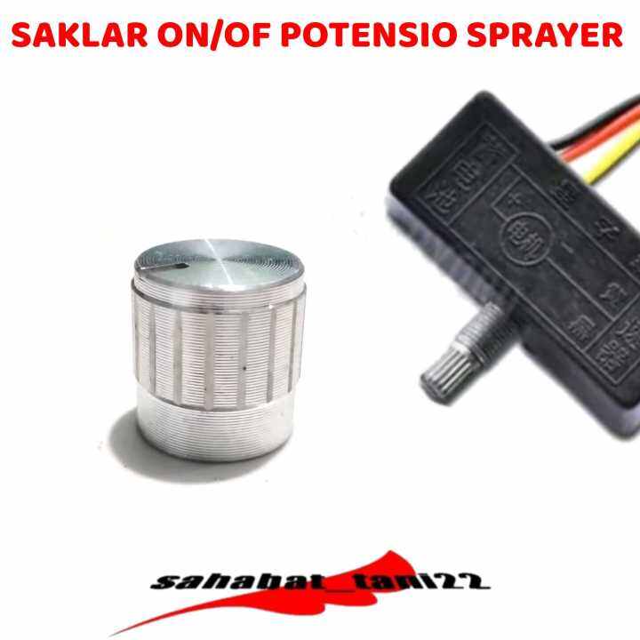 Tutup Knop Potensio / Switch Speed On Off Alumunium Knapsak / Sprayer ...