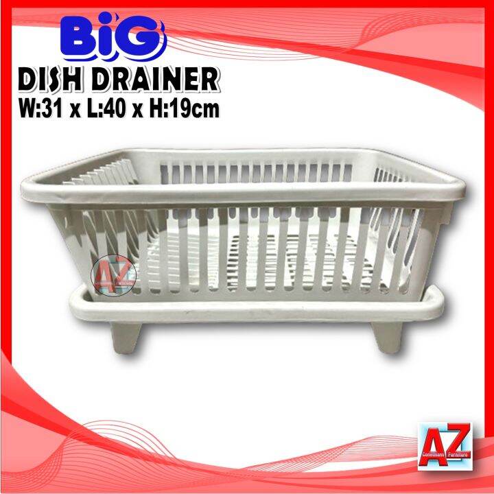 Kitchen Dish Drainer Aesthetic Design BIG SIZE with Tray, Dryer dish ...