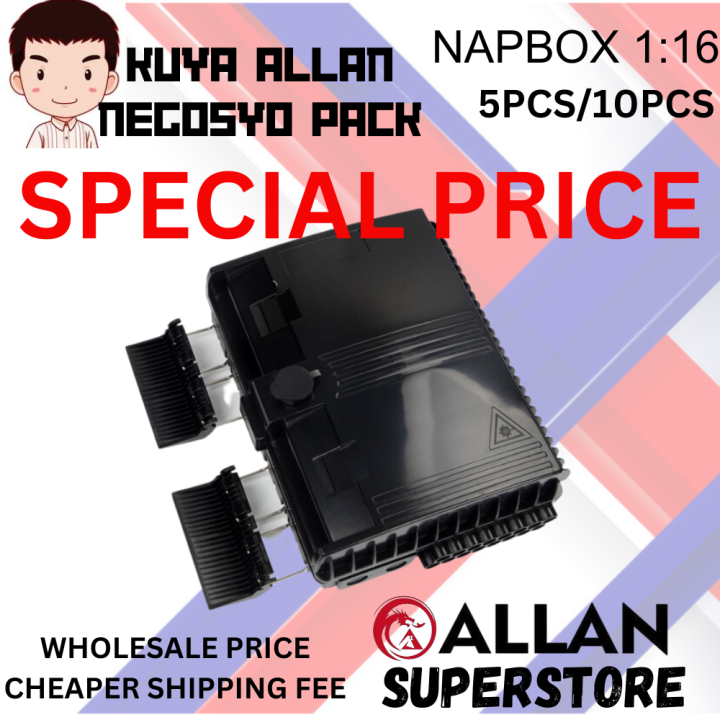 Allan Superstore 5/ 10pcs 1:16 Nap Box and Splitter Box Set for Fiber ...